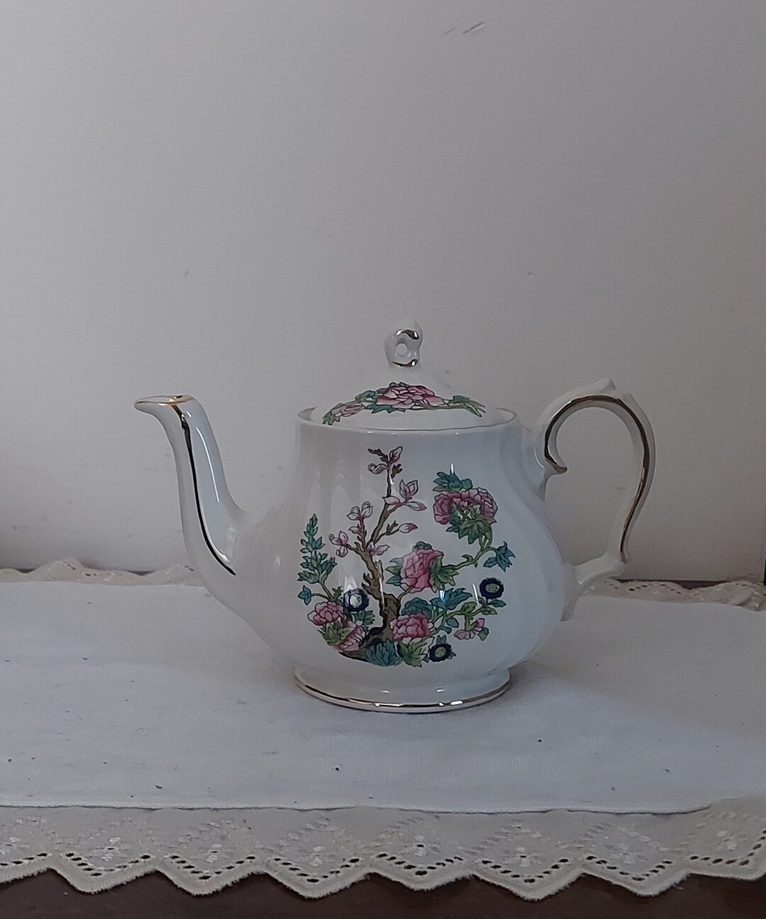Sadler Teapot, Sadler Indian Tree Teapot - Etsy