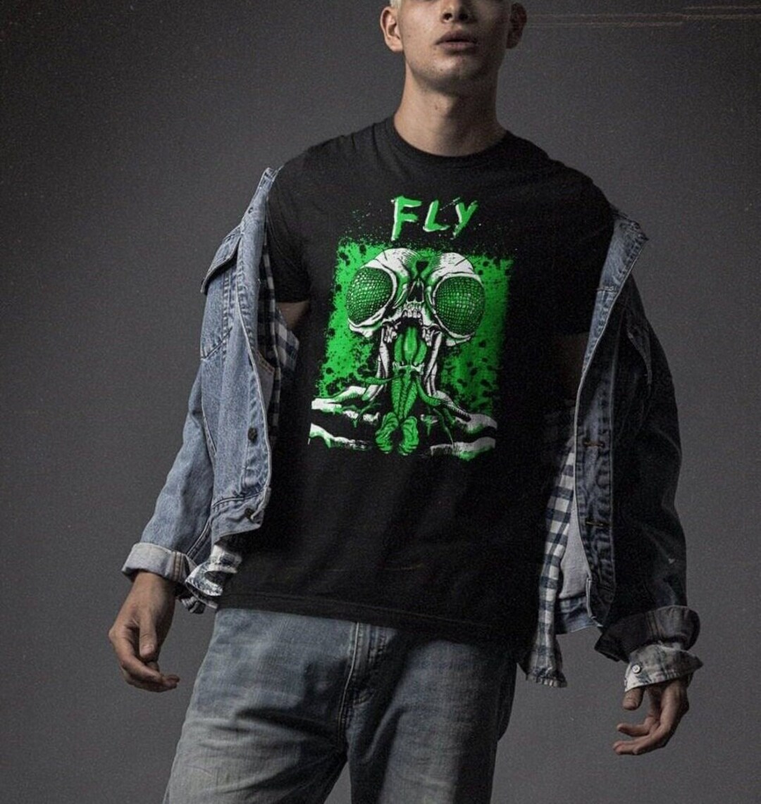 Fly Insect Creature Monster Tshirt, Classic 50s 80s Horror Sci-fi ...