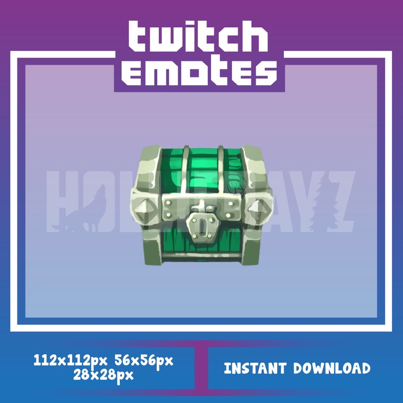Green Chest Twitch Emote Chest Emote Emotes Green Chest - Etsy