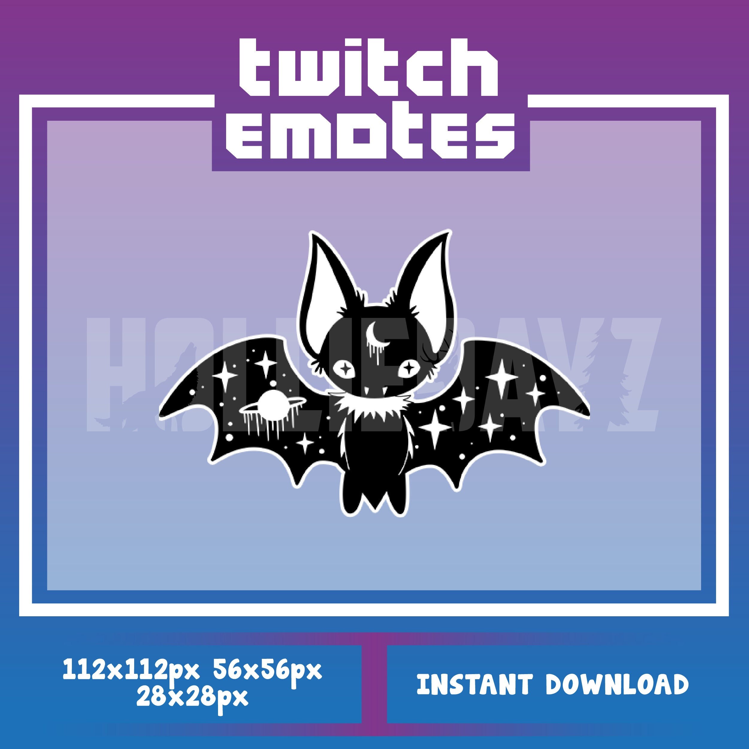 Bat Twitch Emote Halloween Emote Gothic Emotes - Etsy UK