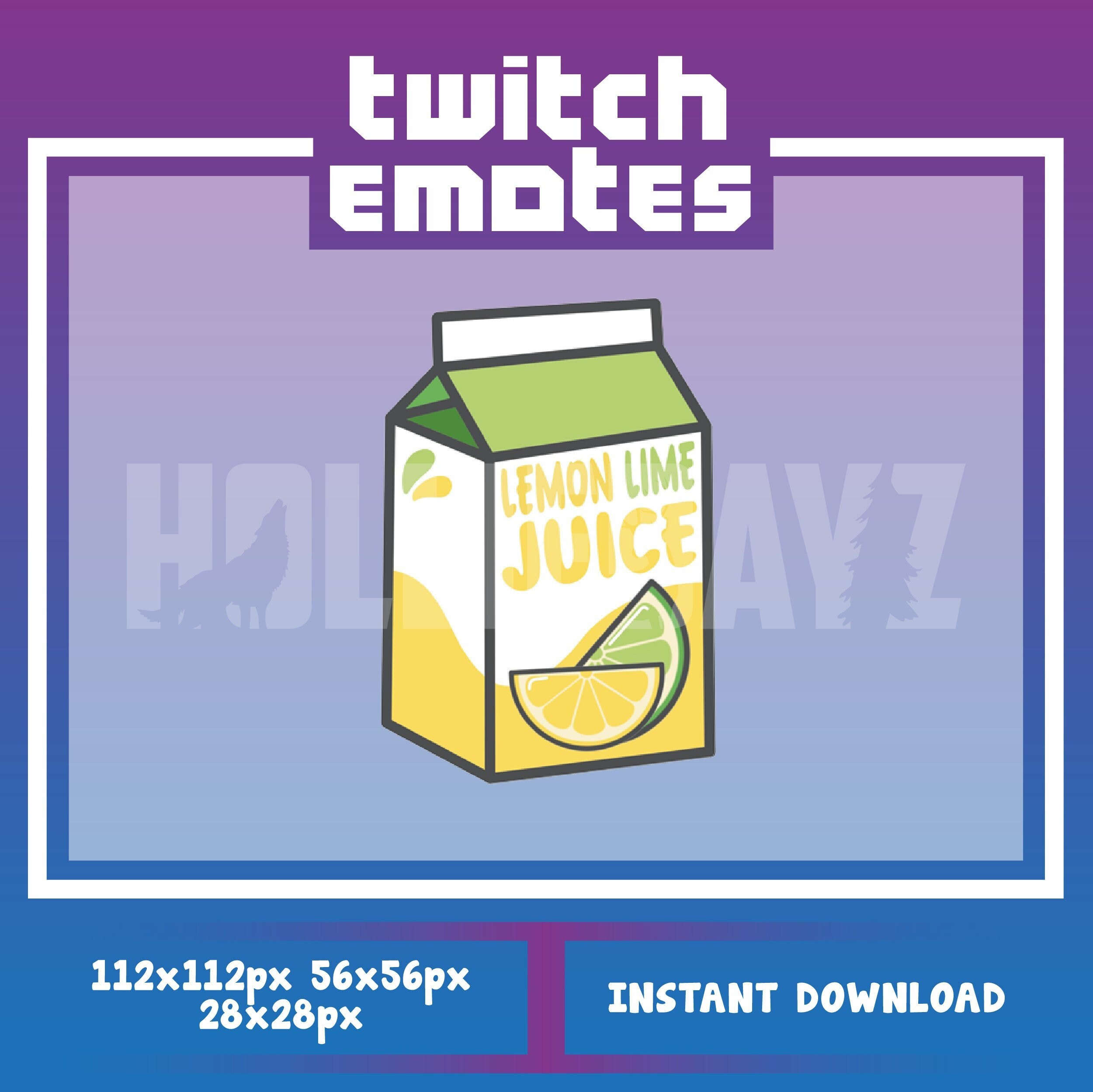Lemon Juice Twitch Emote, Lime Juice, Fruit Emote, Juice Emotes, Juice ...