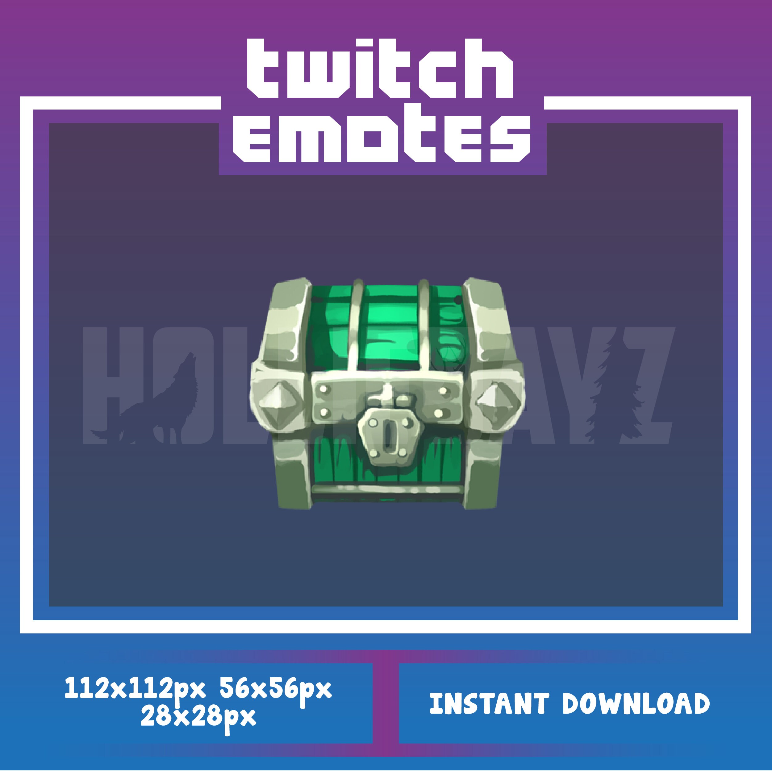 Green Chest Twitch Emote Chest Emote Emotes Green Chest - Etsy