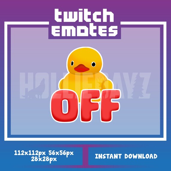 Twitch Emote Duck off Twitch Emote Swear Emote Duck Twitch - Etsy UK