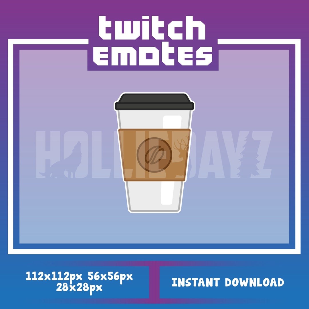 Coffee Twitch Emote, Coffee Cup Twitch Emote, Hydrate Emote, Twitch ...