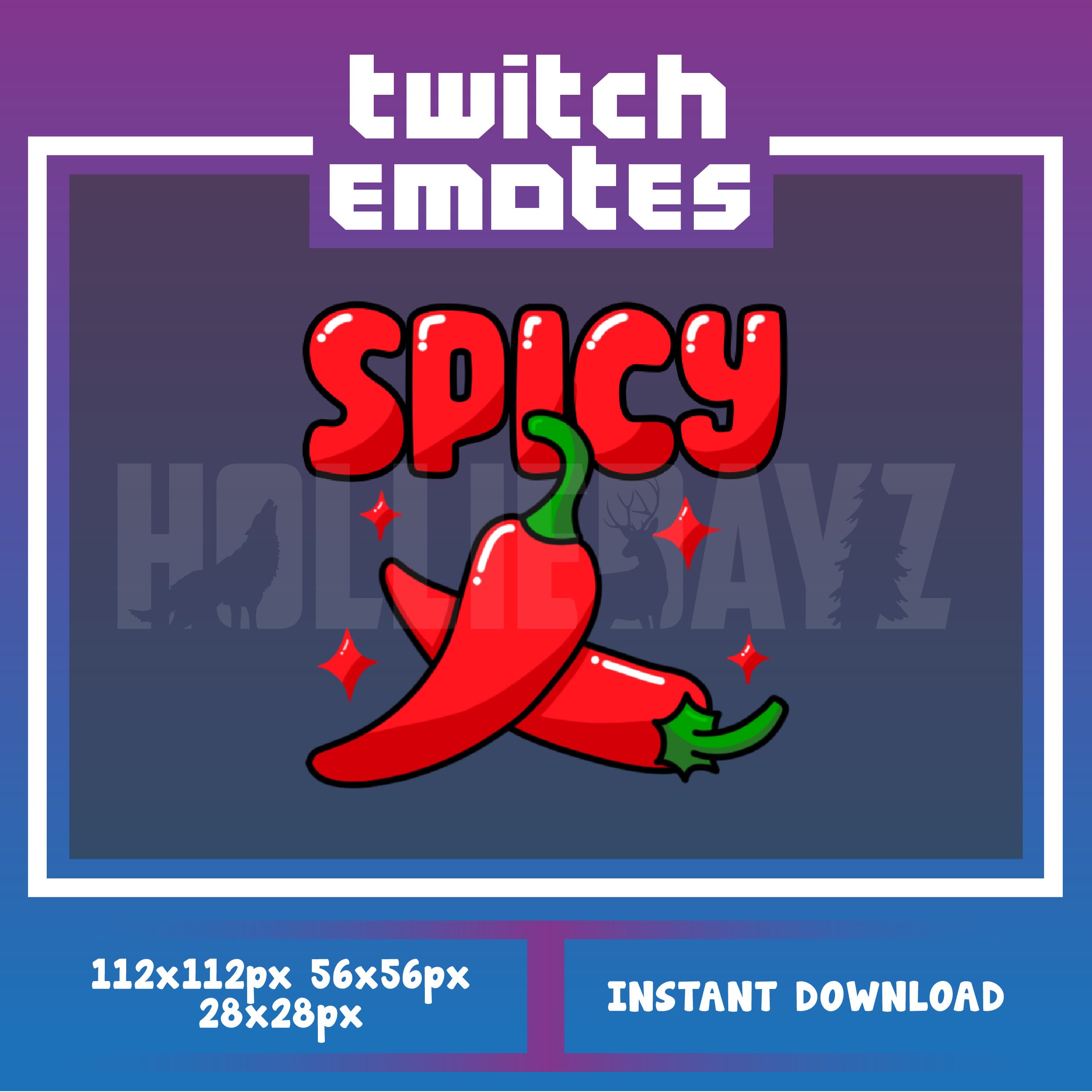 Spicy Twitch Emote Twitch Emote Pepper Emote - Etsy