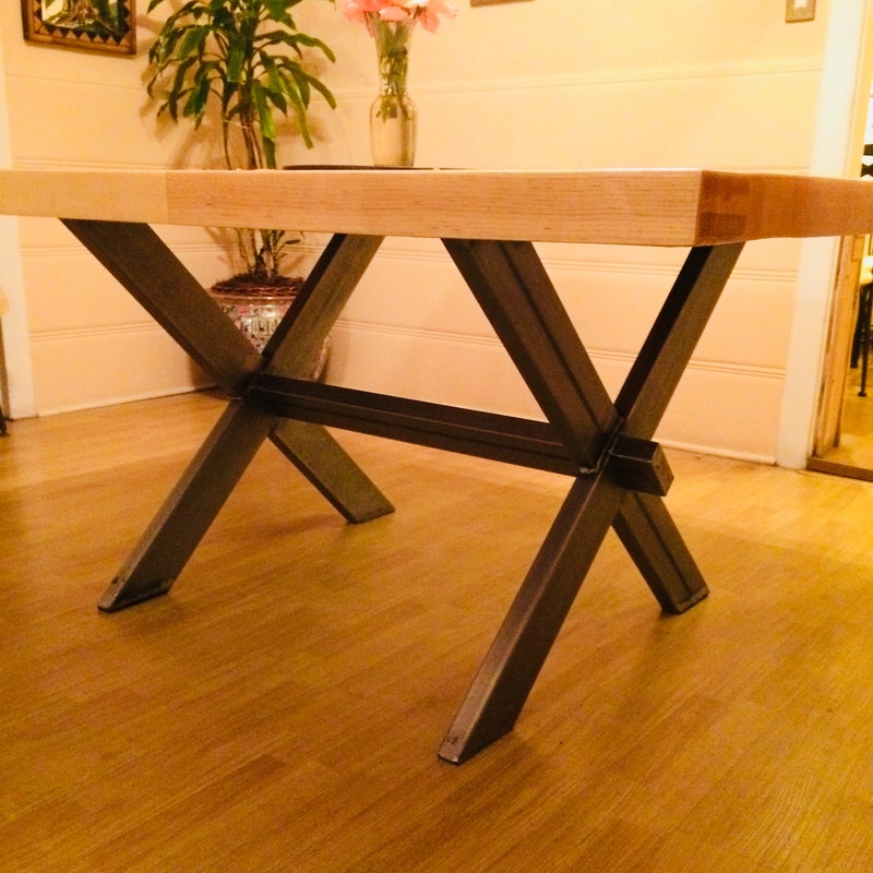 Butcher Block Table - Etsy