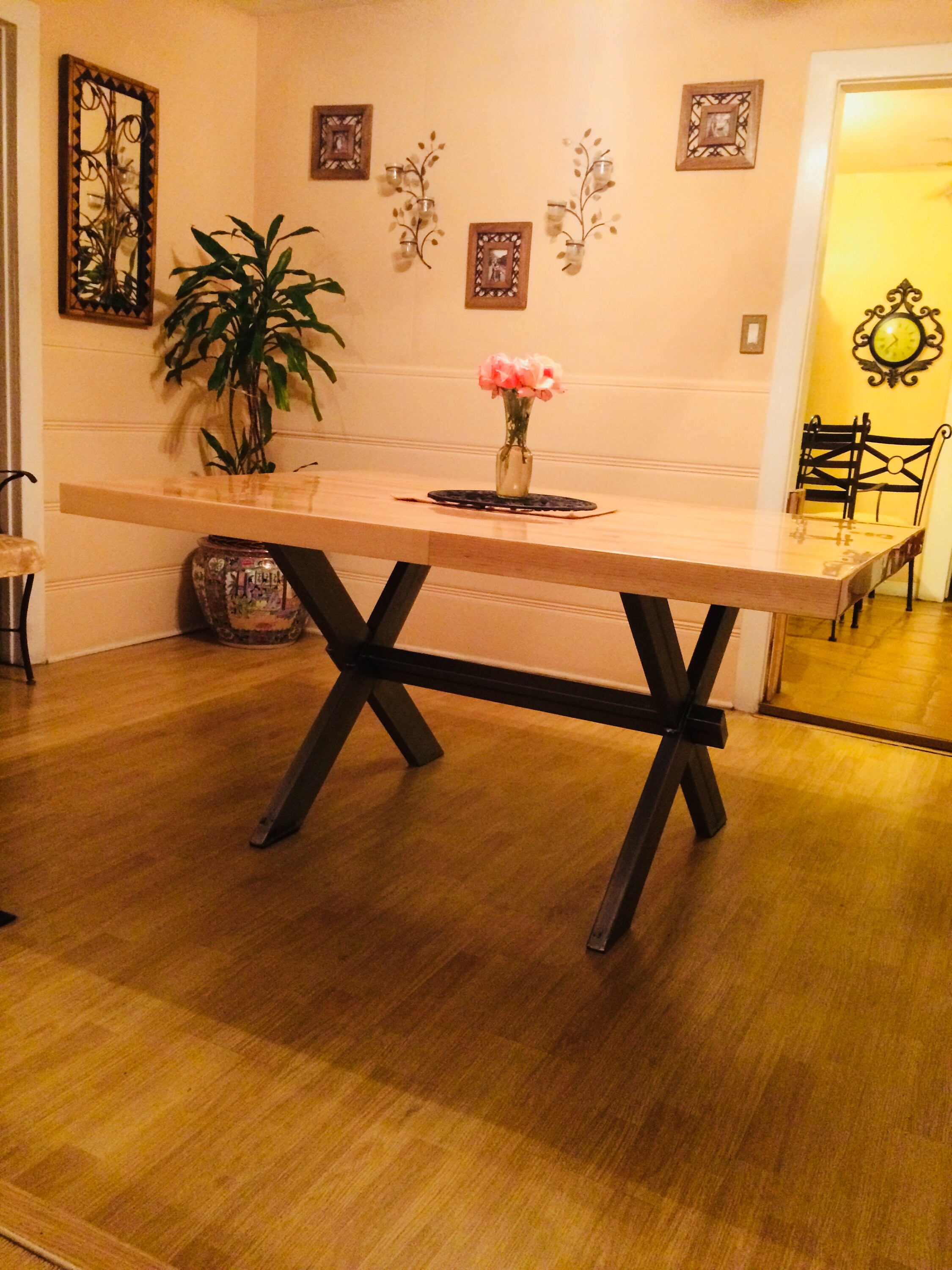 Farmhouse Wood Table Top, Butcher Block Workbench Top or Kitchen Island ...