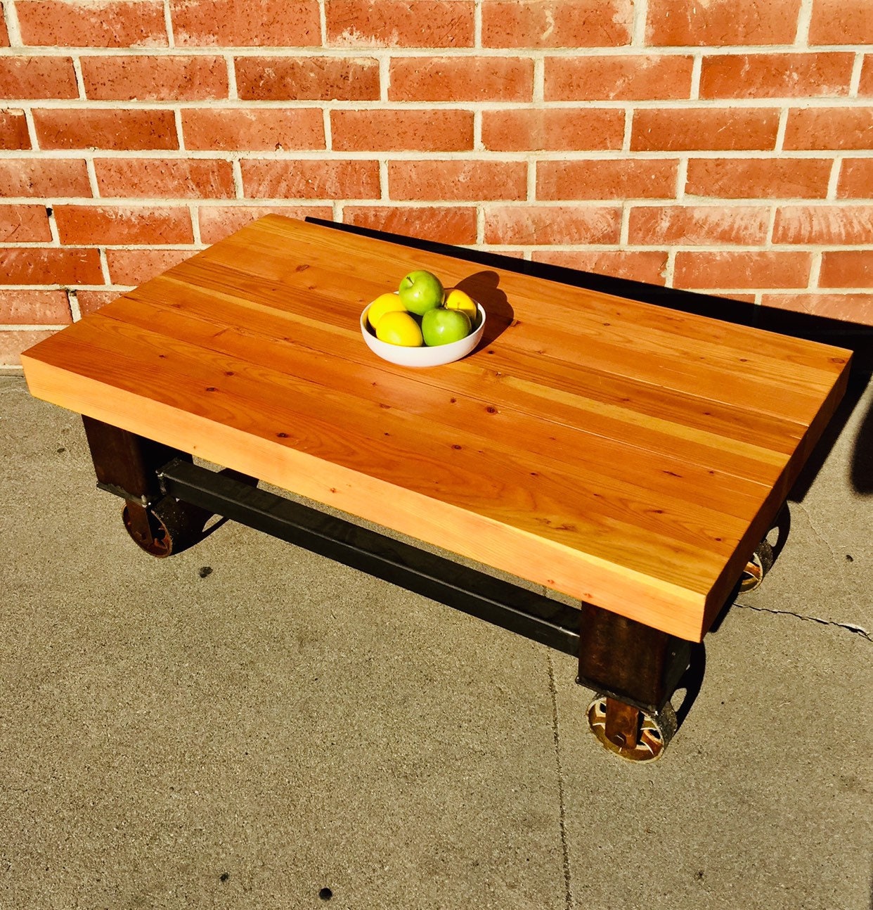Farmhouse Wood Table Vintage Butcher Block Rustic Industrial Style - Etsy
