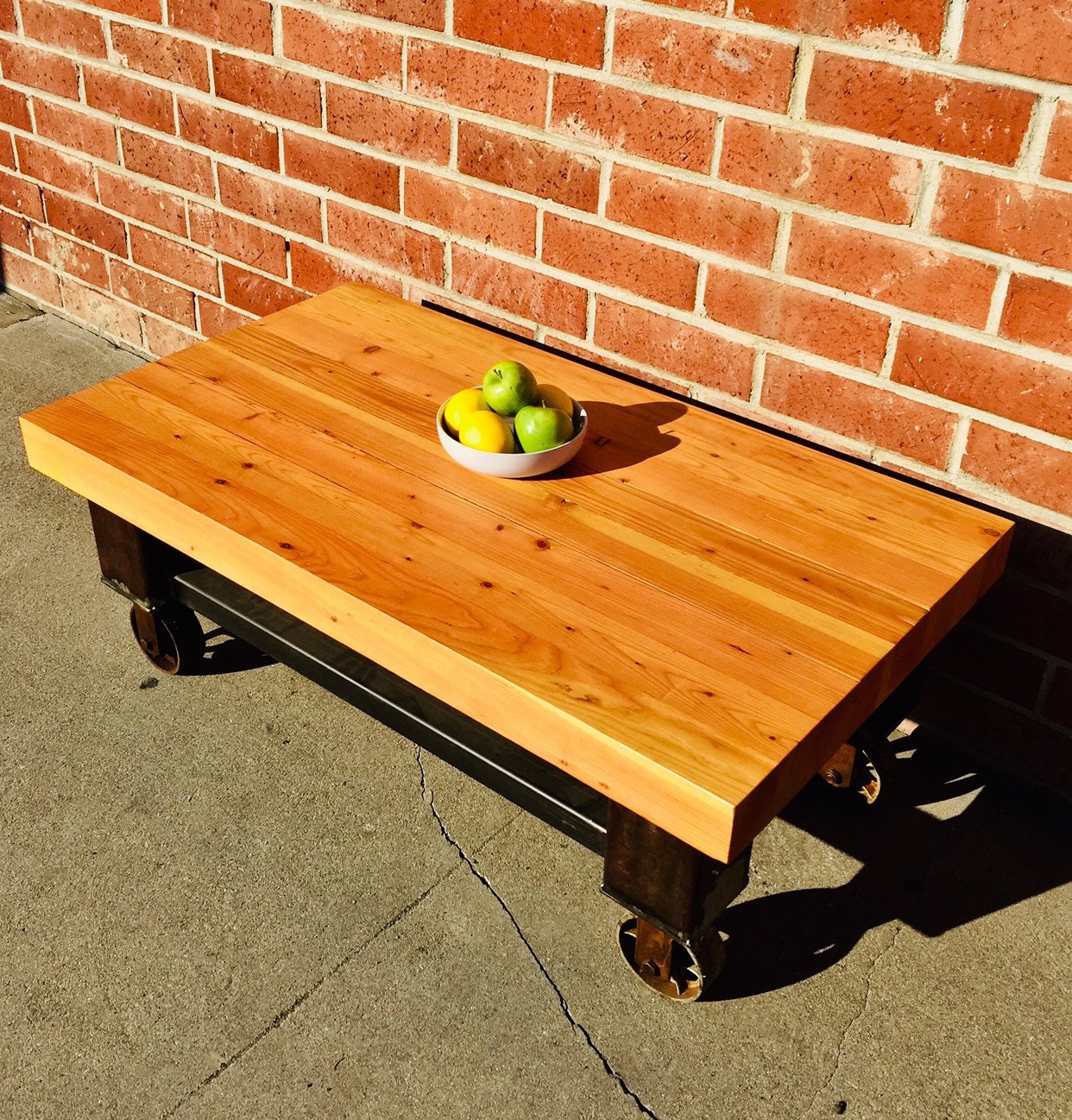 Farmhouse Wood Table Vintage Butcher Block Rustic Industrial Style - Etsy