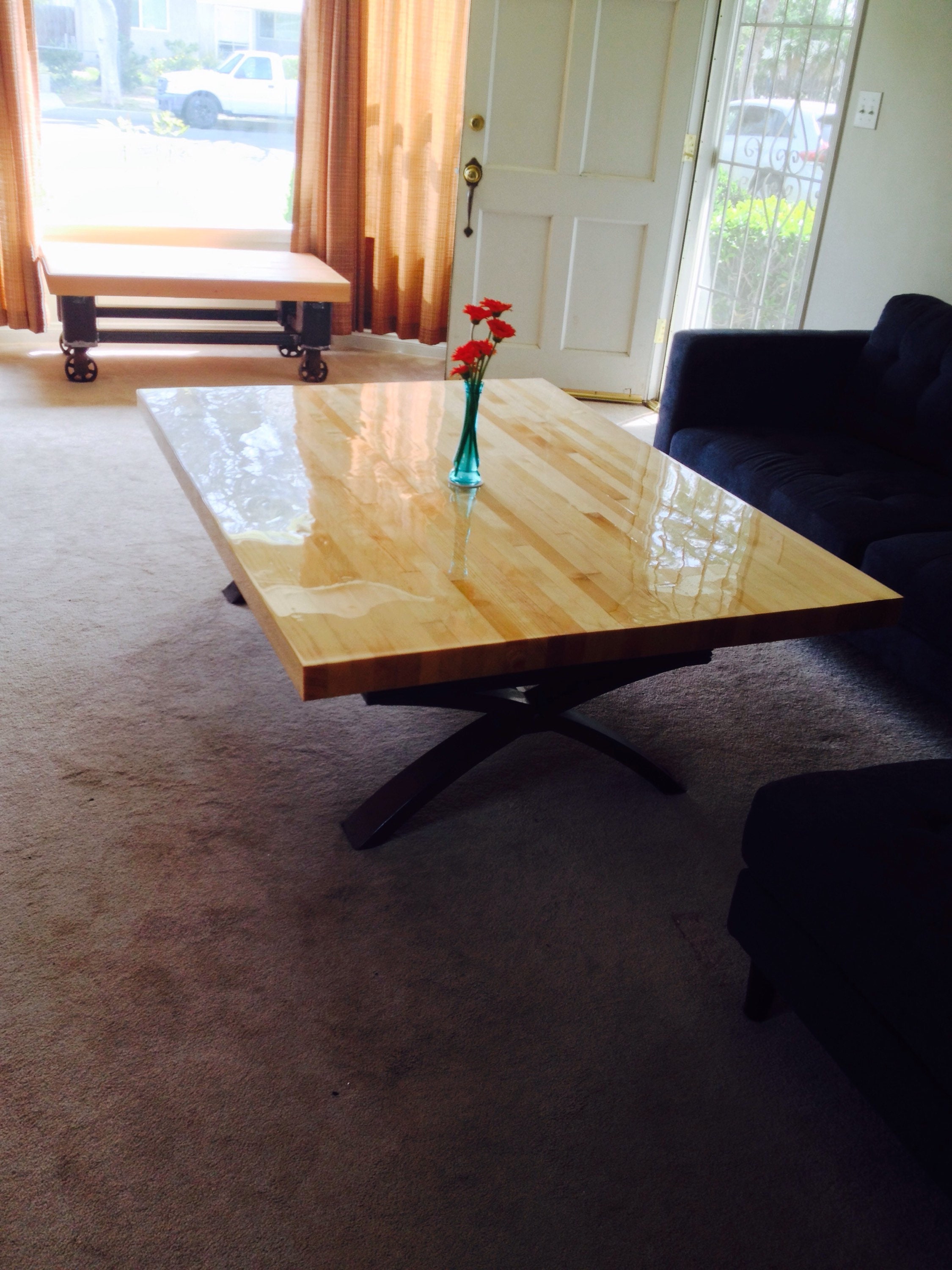 Farmhouse Wood Table Top, Butcher Block Workbench Top or Kitchen Island ...