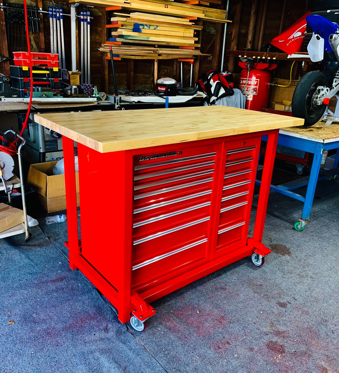 Butcher Block Kitchen Island - Etsy