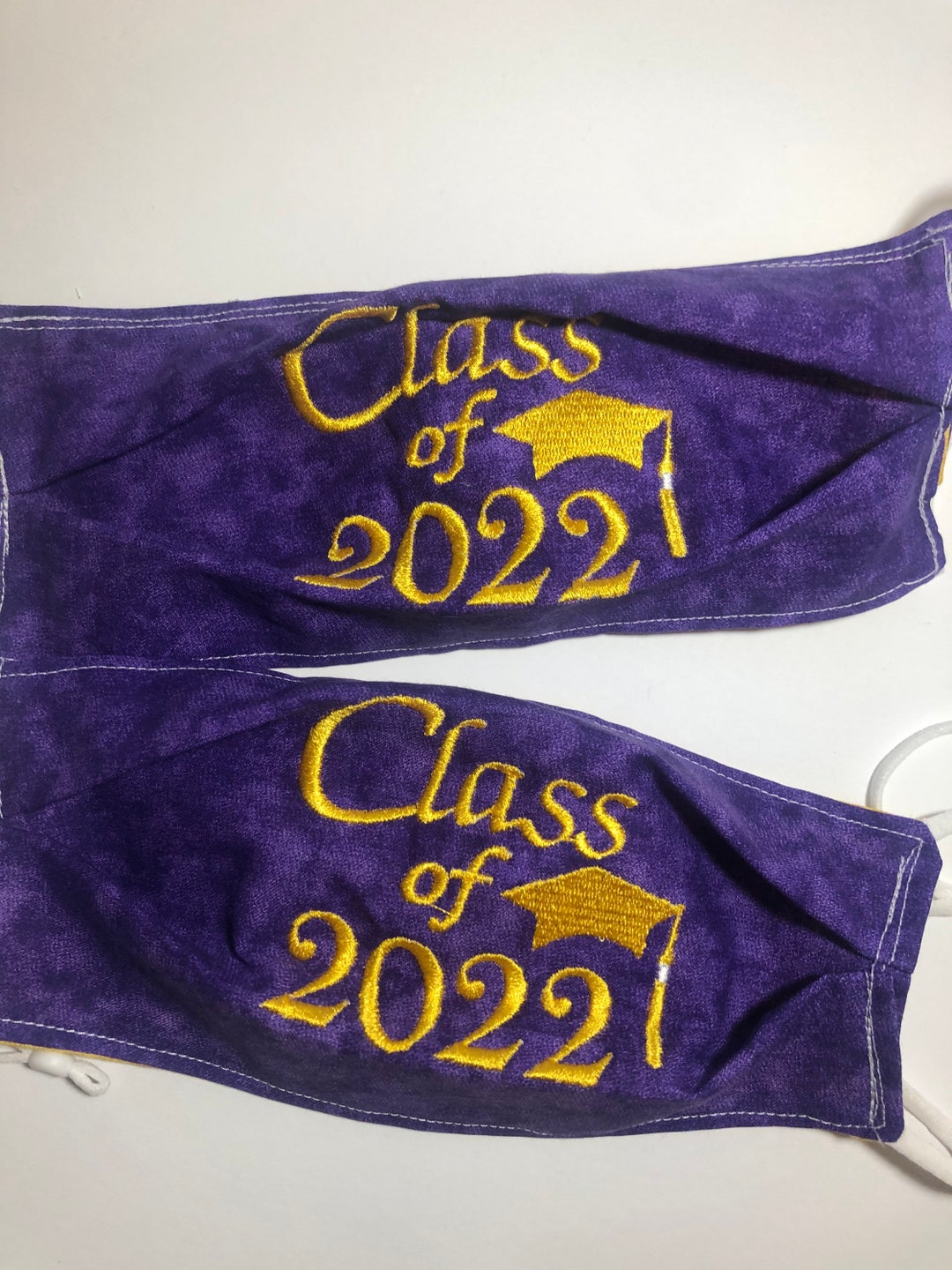 Custom Class of 2022 Graduation Face Mask in Any School Color Choice ...