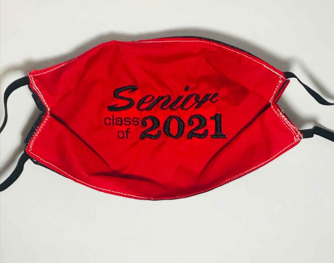 Custom Senior Class of 2022 School Face Mask in School Colors - Etsy