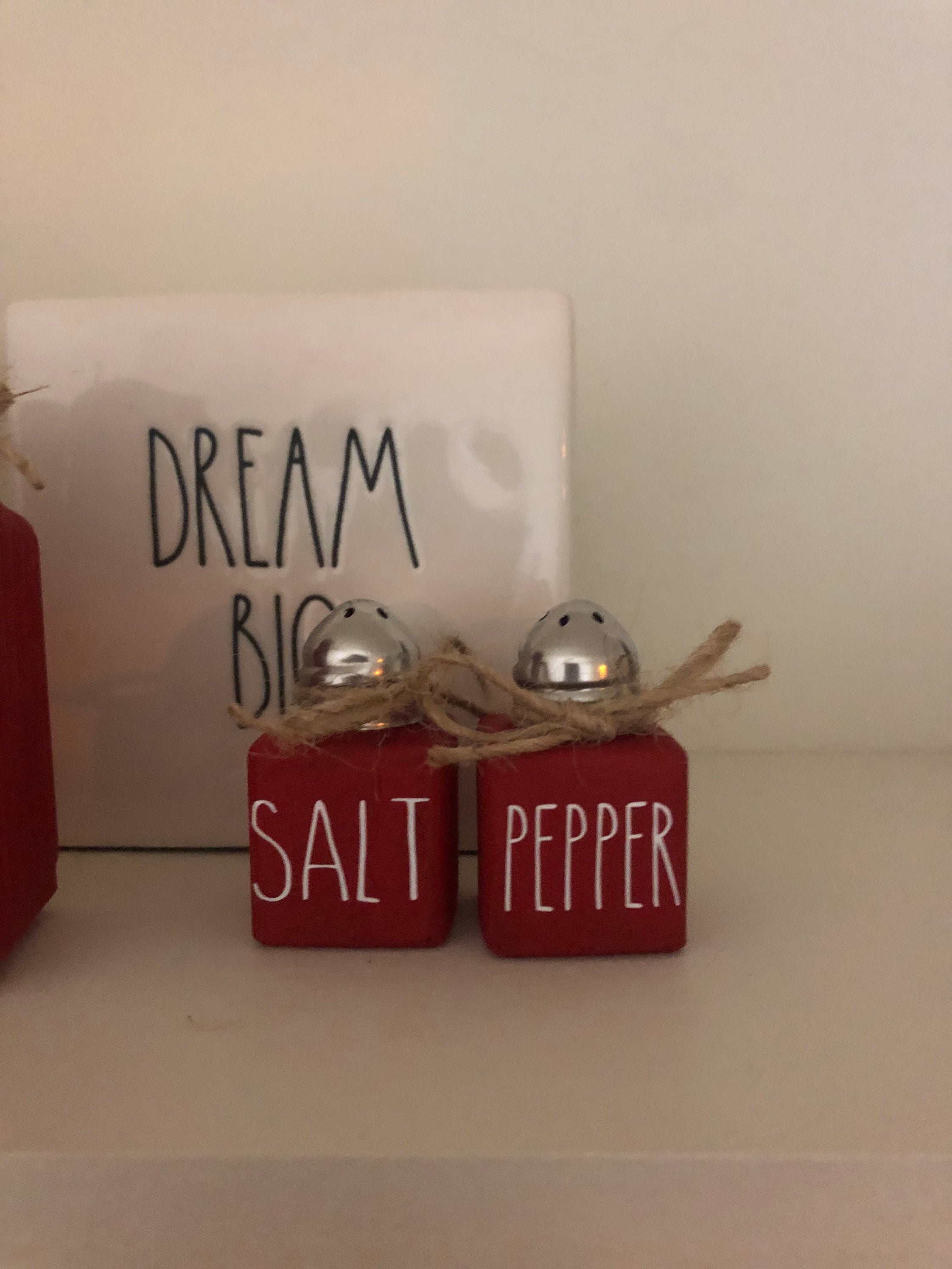 Rae Dunn Inspired Valentine’s Day Red Farmhouse Salt and Pepper Shakers ...