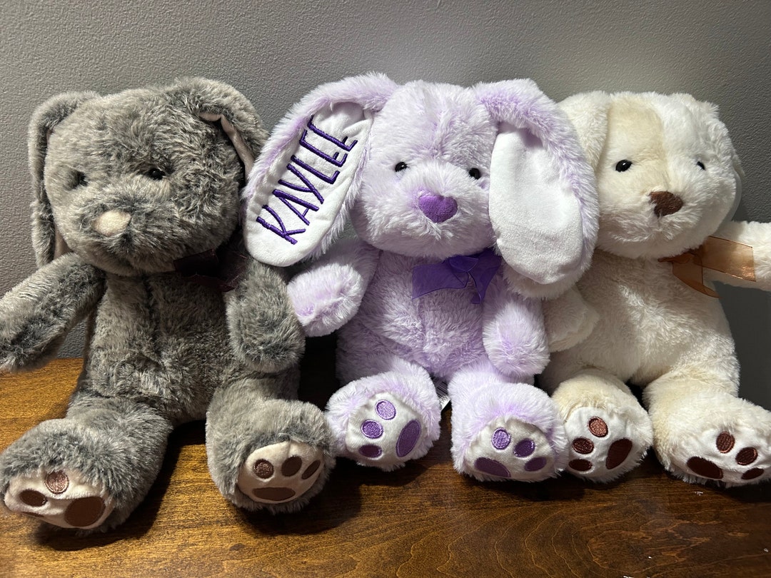 Personalized Bunny Stuffed Animal, Personalized Easter Plush ...