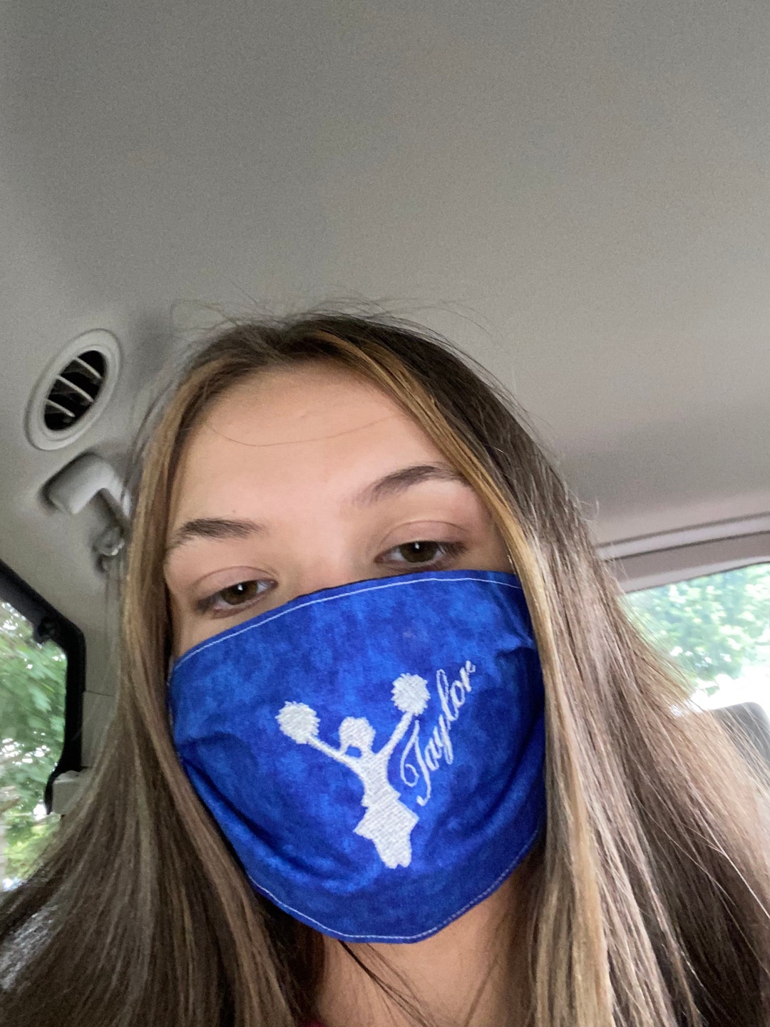 Custom Cheerleader All Colors Available Face Mask - Etsy