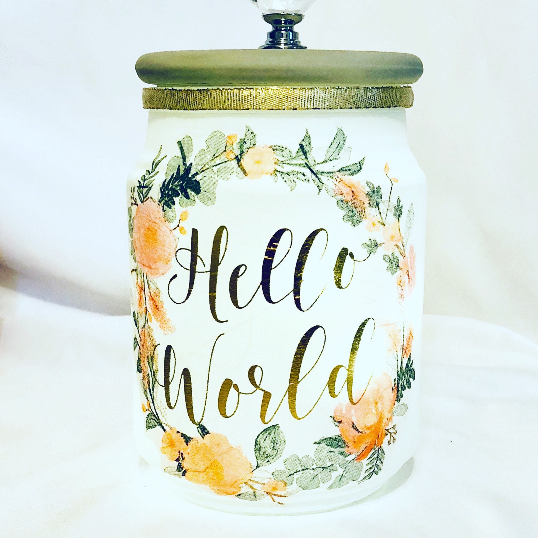 Hello lighted jar mason jars lighted bottles mason jar | Etsy