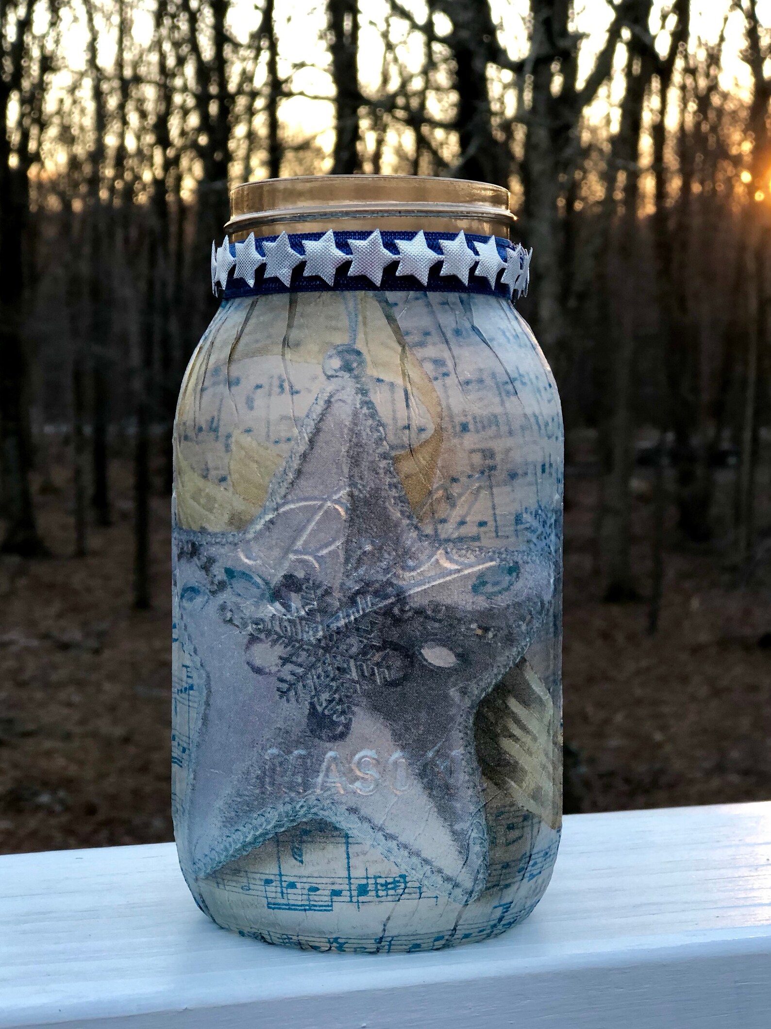 Star Lighted Jar Lighted Jars Lighted Bottles Christmas | Etsy