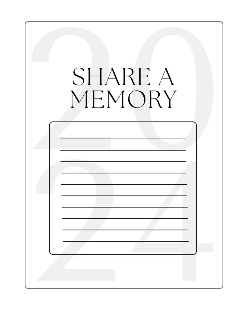 Printable Kid Memory, Graduation Memory, 2024 Graduation, Printable ...