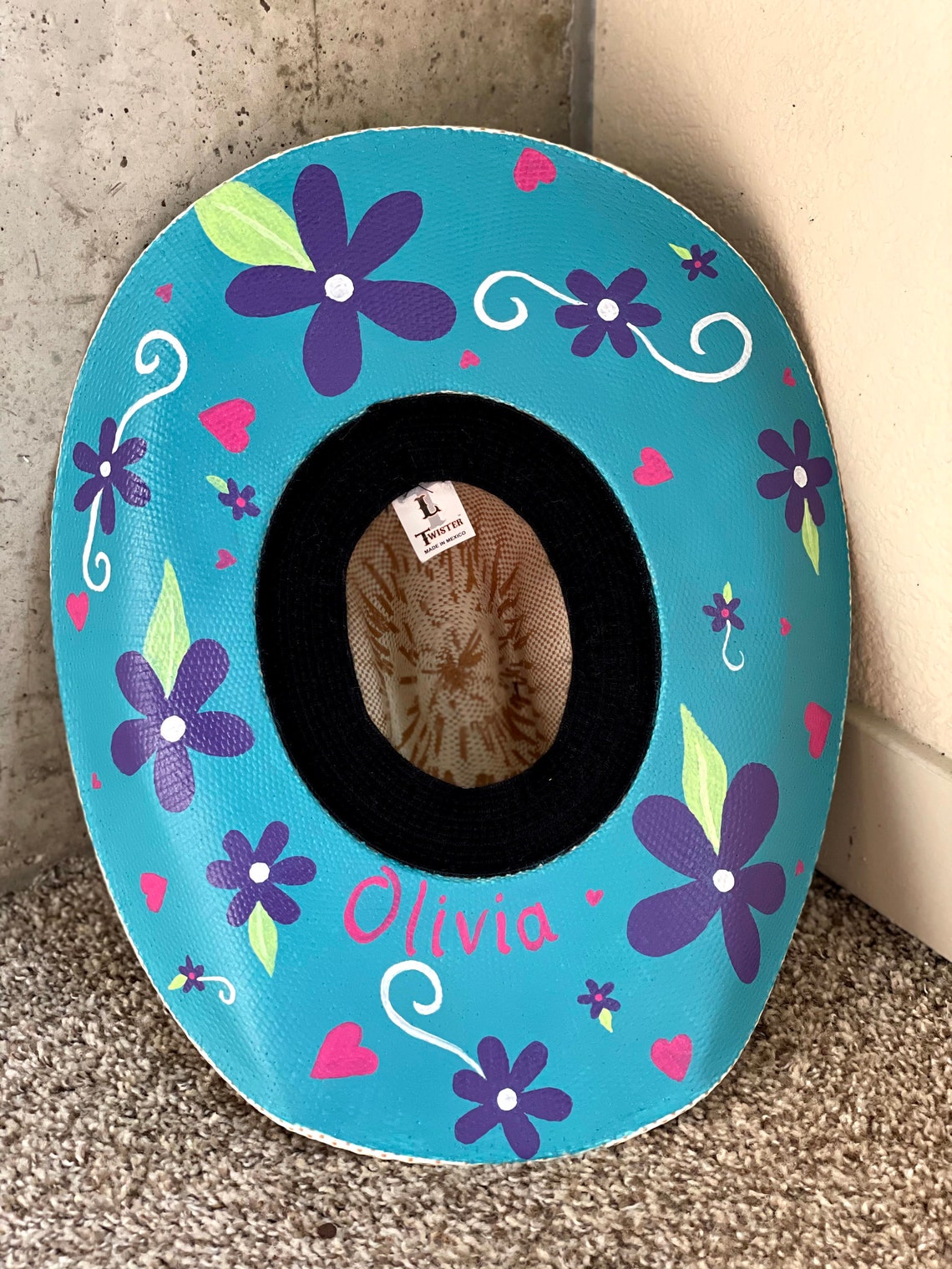 Custom Painted Cowboy Hat | Etsy