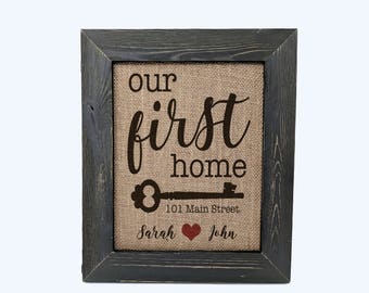 Our first home sign | Etsy