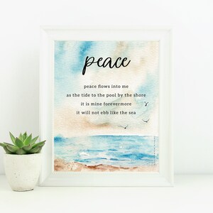 PEACE Flows Into Me, Sara Teasdale Poem, Printable Poem, Digital ...