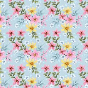 12 Sheets Digital Floral Papers to Print or Use in Your Digital Designs ...
