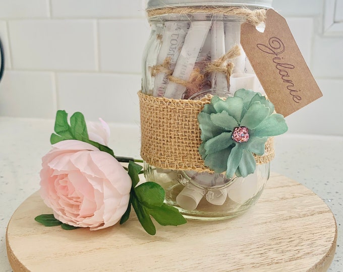 Positive Affirmations in Glass Jar-inspirational Scrolls of ...