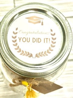 Graduation Jar; Congradulations in Glass Jar; 30 Positive and ...