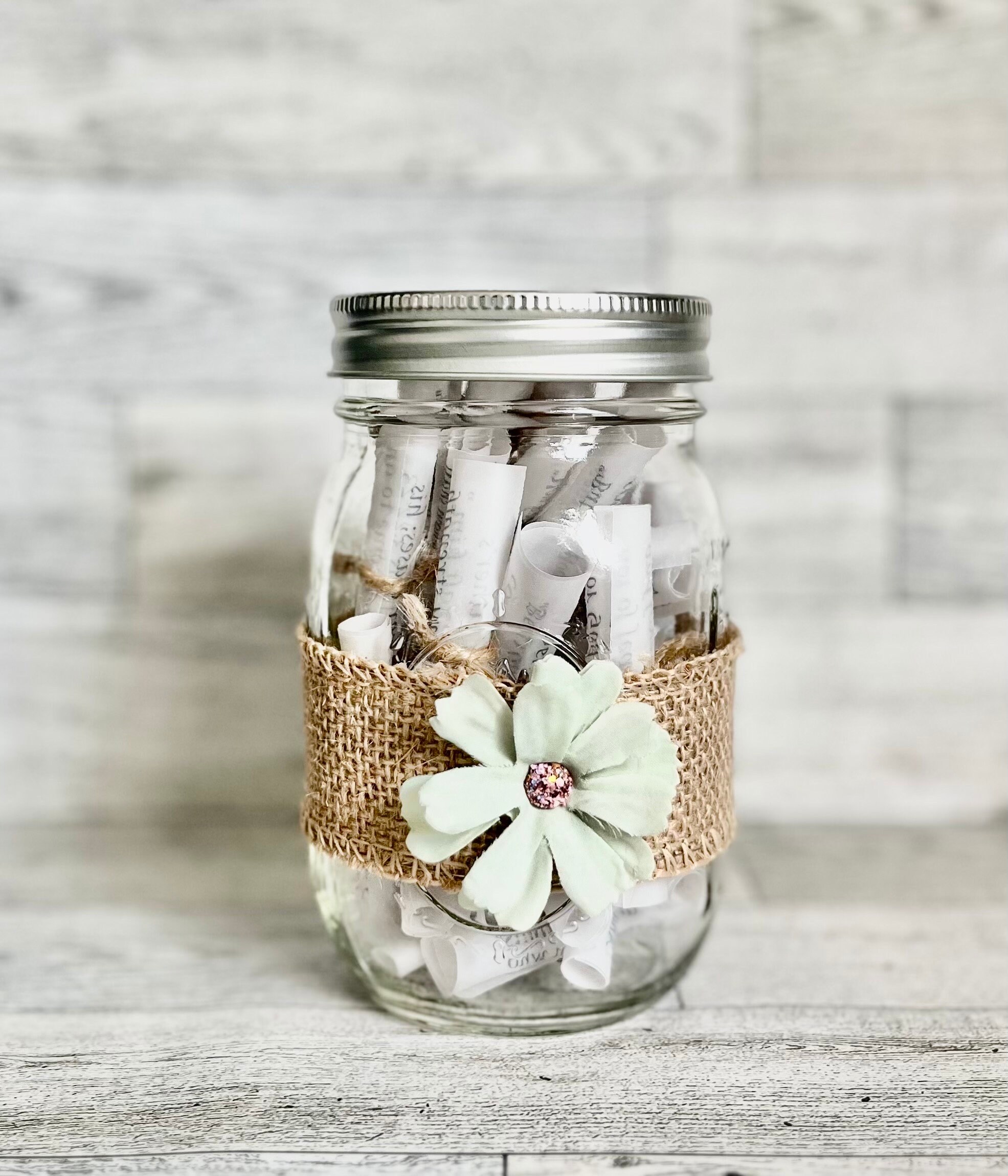 Positive Affirmations in Glass Jar-inspirational Scrolls of ...