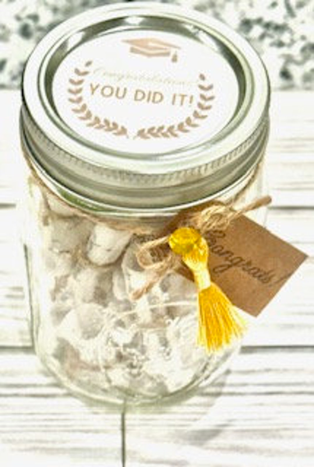 Graduation Jar Congradulations in Glass Jar 30 Positive and Encouraging ...