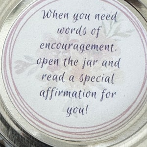Positive Affirmations in Glass Jar-inspirational Scrolls of ...