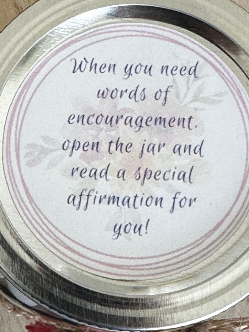 Positive Affirmations in Glass Jar-inspirational Scrolls of ...