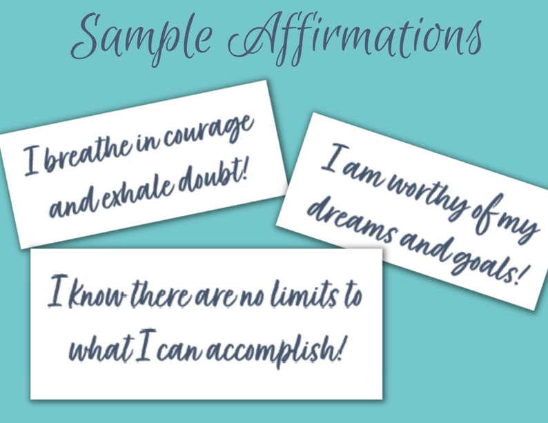 Positive Affirmations in Glass Jar-inspirational Scrolls of ...
