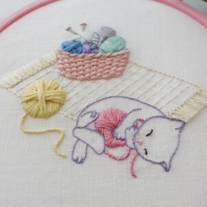 Happy Kitty Embroidery Tutorial - Etsy