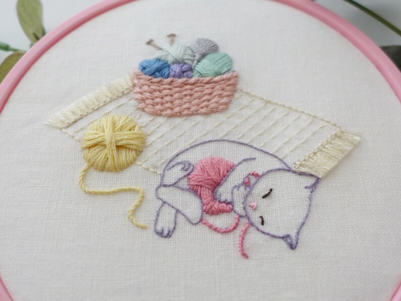 Happy Kitty Embroidery Tutorial - Etsy