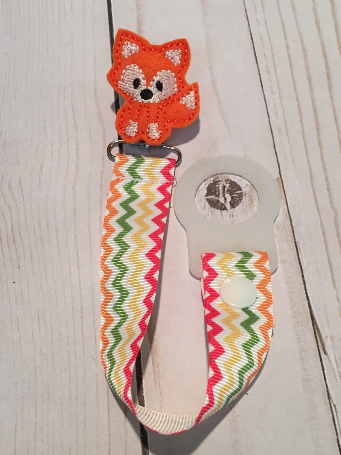 Pacifier Keeper paci Clip Fox Shower Gift Baby - Etsy