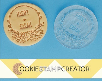 Custom Cookie Stamp Handmade With Love Personalised Cookie Stamp and ...