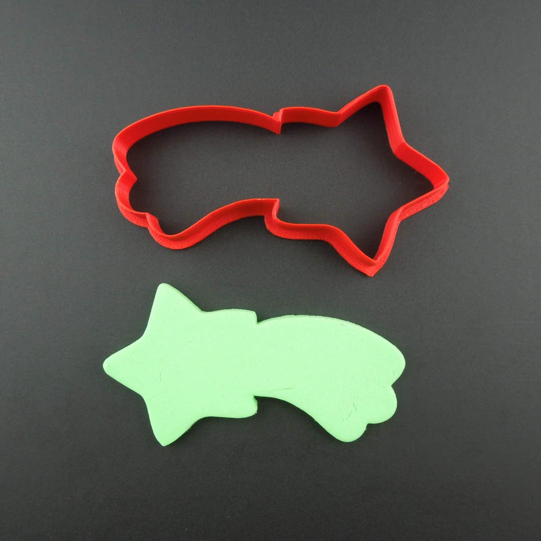 Shooting Star Cookie Cutter 3D Printed Cookie Cutter for Biscuits and ...