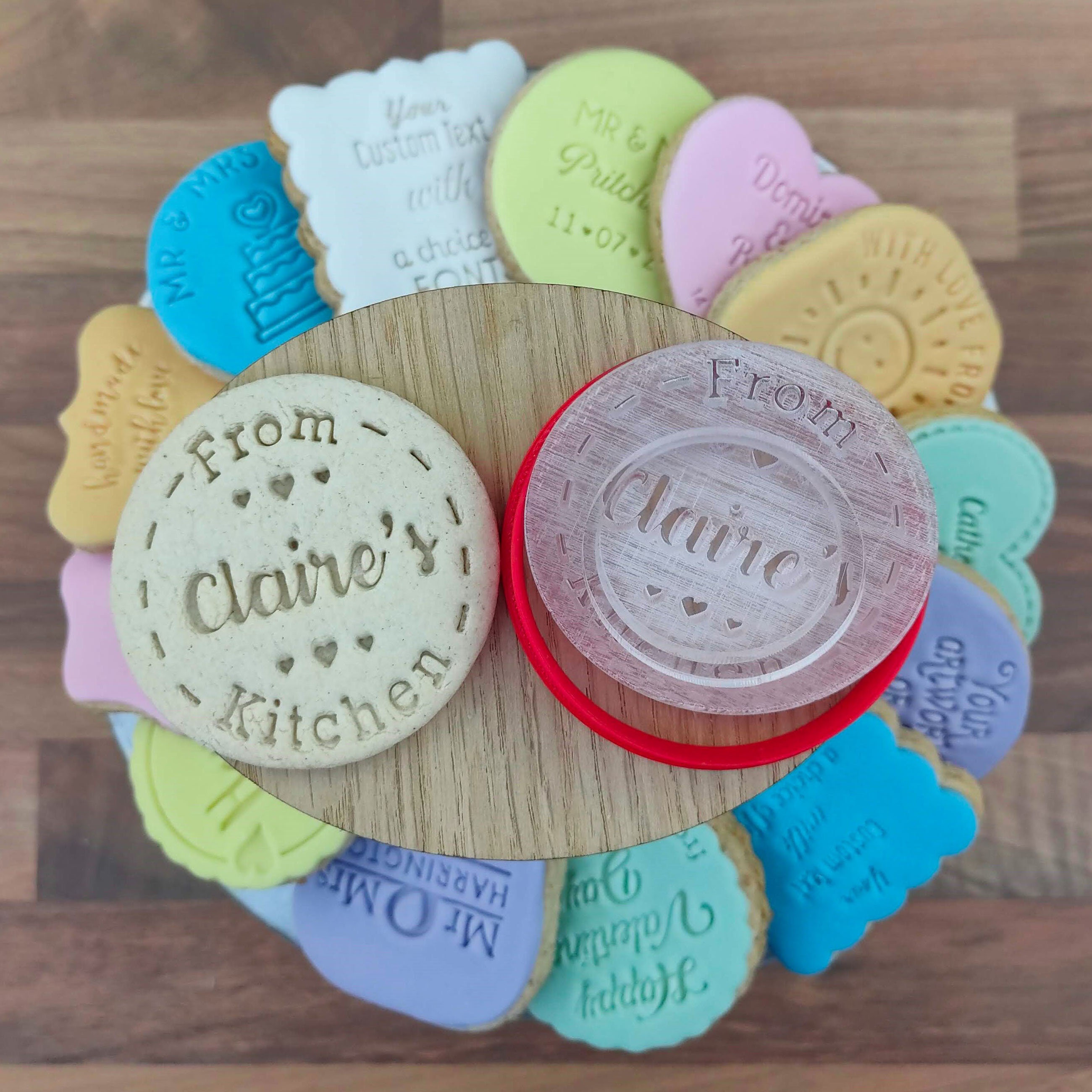 Custom Cookie Stamp From YOUR Name's Kitchen Personalised - Etsy