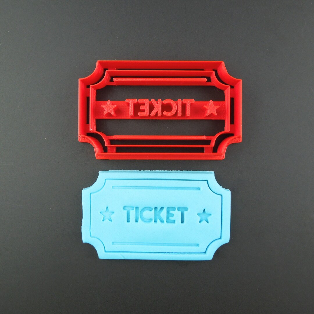 Ticket Cookie Cutter Circus Theme Cookie Cutter - Gift for Bakers - Etsy