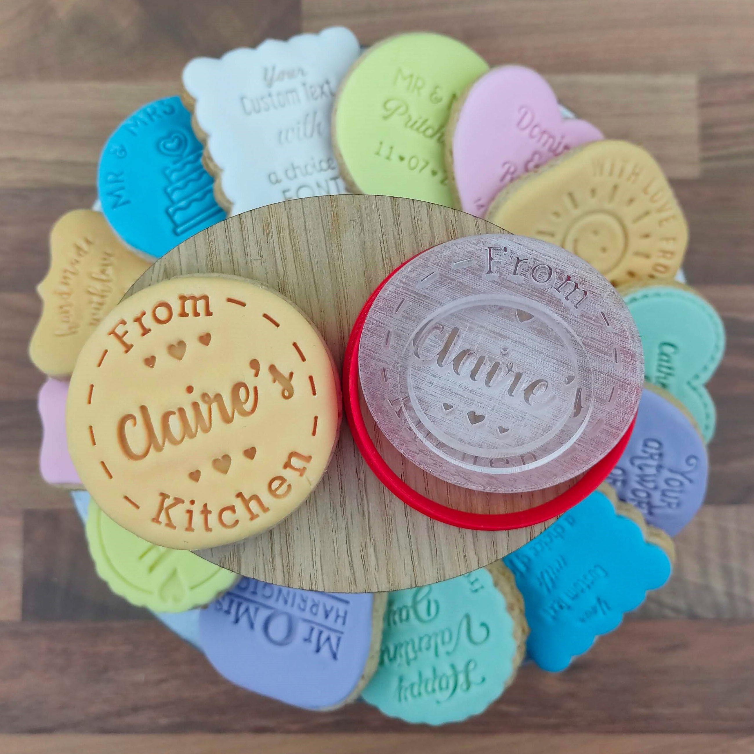 Custom Cookie Stamp From YOUR Name's Kitchen Personalised - Etsy