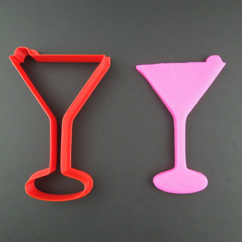 Martini Glass Cookie Cutter 3D Printed Cocktail Glass Cookie - Etsy