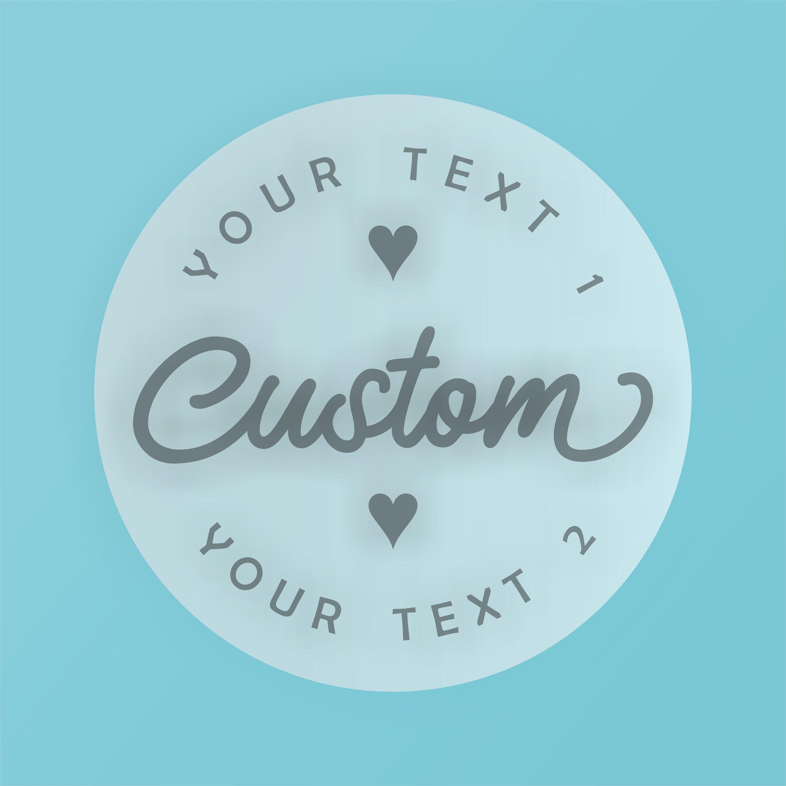 Custom Cookie Stamp Personalised Cookie and Fondant Embosser | Etsy