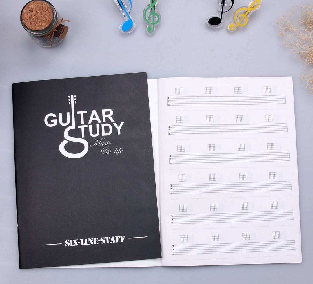 Set of 2 Guitar Tab Journal Music Lovers Journal, Musician Gift ...