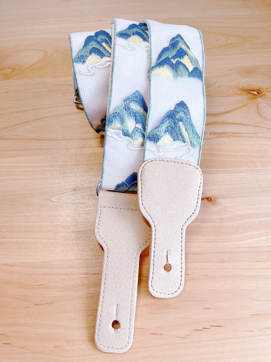 Embroidery Blue Mountain Harp Strap Ukulele Strap Guitar Strap - Etsy
