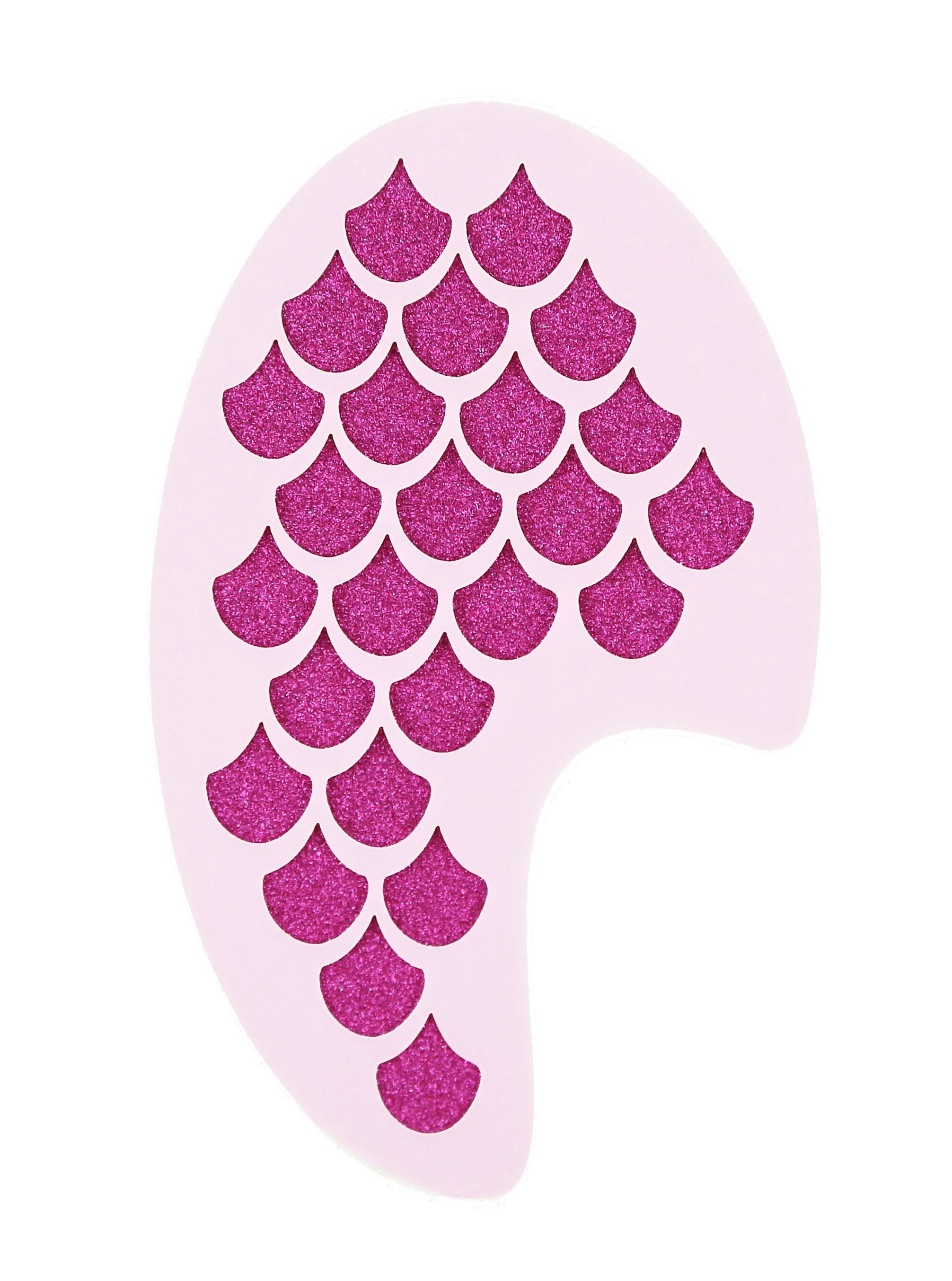 Mermaid Scales Face Painting Card Making Crafting Stencil | Etsy