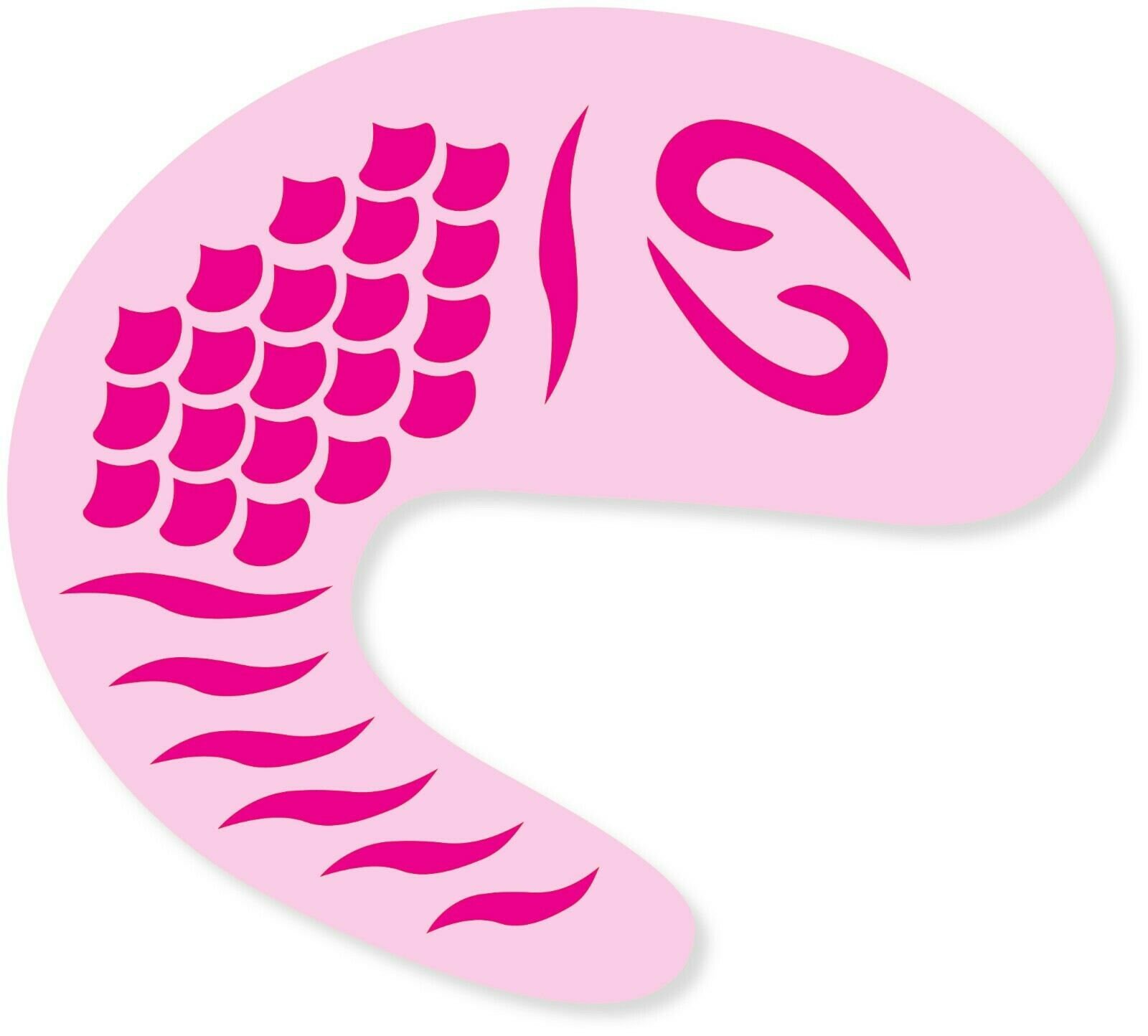 Mermaid Scales Eye Face Painting Stencil 9cm X 8cm Washable - Etsy