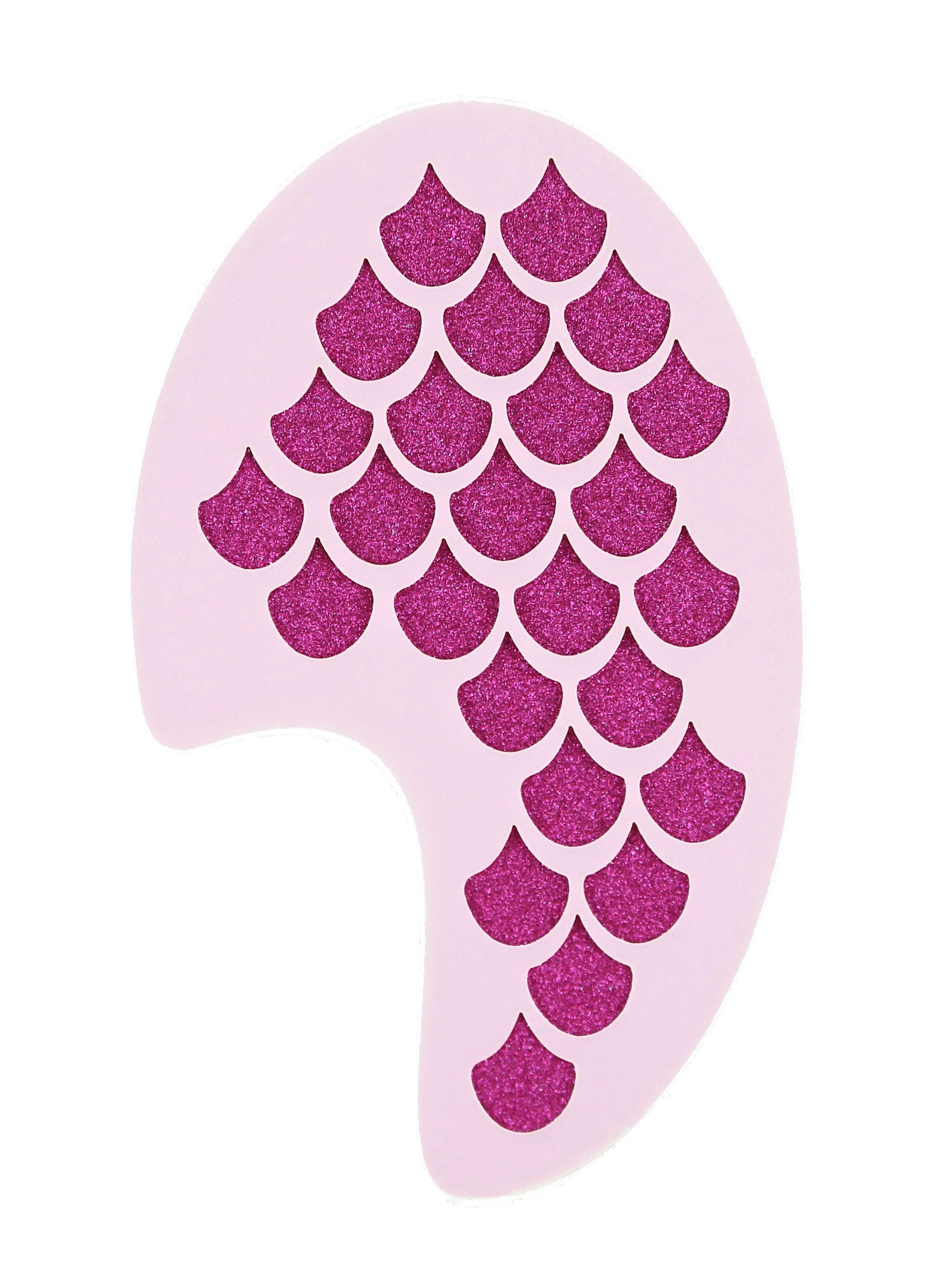 Mermaid Scales Face Painting Card Making Crafting Stencil | Etsy