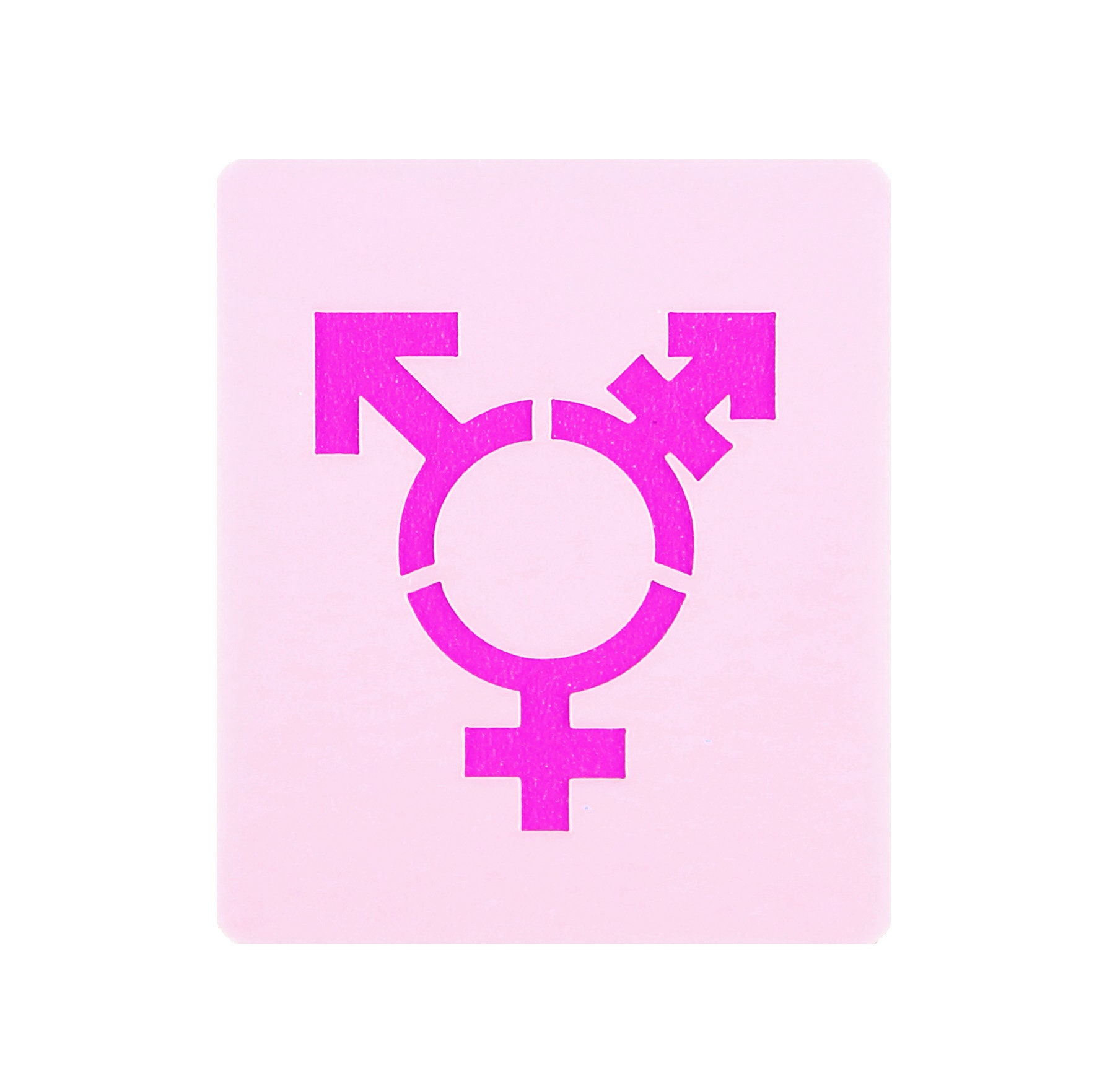 Transgender Symbol Face Painting Stencil 7cm x 6cm | Etsy